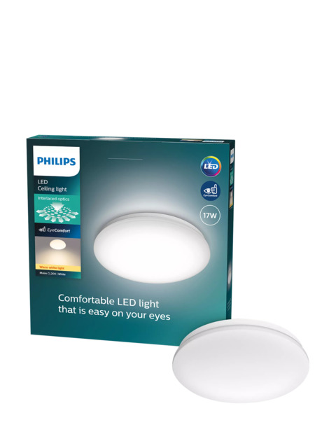 Philips Moire CL200 LED 17W Ceiling Light, White by John Lewis ...
