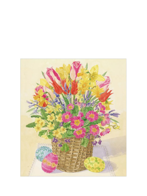 Woodmansterne Basket Of Flowers Easter Cards, Pack of 5 by John Lewis ...