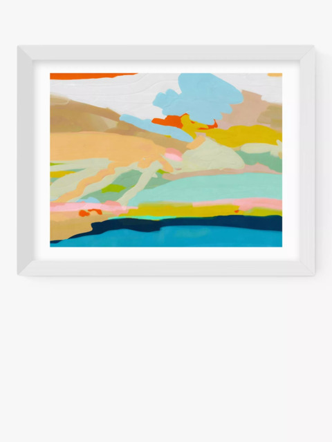 EAST END PRINTS Ana Rut Bre 'Sea Hills Summer' Framed Print by John Lewis & Partners | ufurnish.com