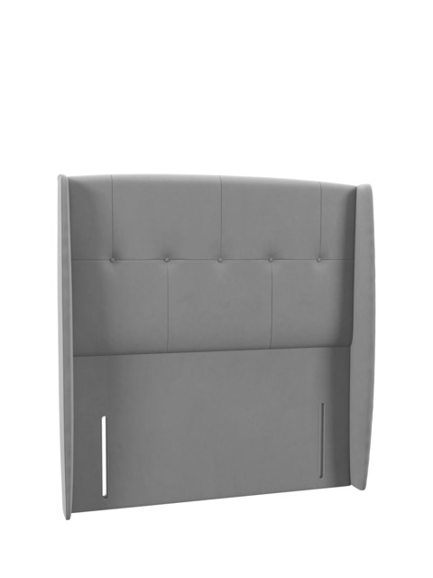 John Lewis Button Winged Full Depth Headboard, King Size by John Lewis ...