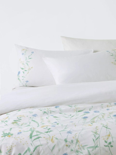 John Lewis Floral Border Duvet Cover Set by John Lewis & Partners ...