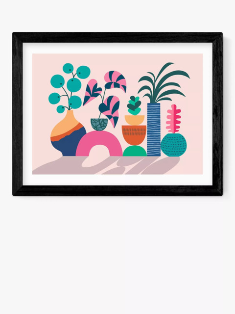 EAST END PRINTS Rachel Lee 'House Plants' Framed Print by John Lewis ...