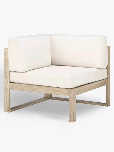 John Lewis St Ives Garden Corner Chair Section with Cushions, FSC ...