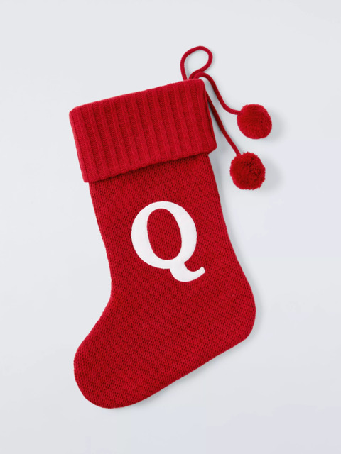 John Lewis Alphabet Christmas Stocking by John Lewis & Partners ...