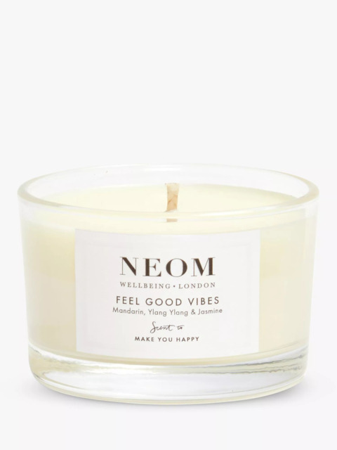 NEOM Wellbeing London Feel Good Vibes Scented Travel Candle, 75g by ...