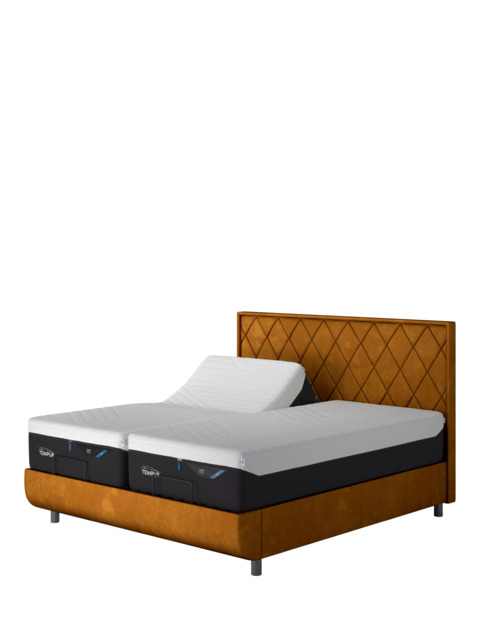 TEMPUR® Arc™ Ergo® Smart Quilted Upholstered Bed Frame, King Size by ...