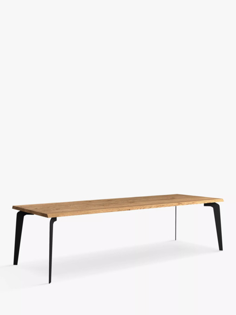 John Lewis Reigate Fixed Dining Table, Natural Edge, Solid Oak Natural ...