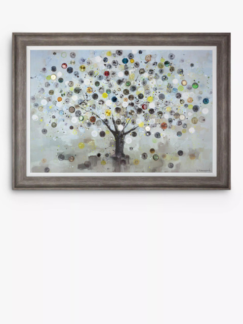 John Lewis Ulyana Hammond 'Watch Tree' Framed Canvas, 83 x 115cm, Multi ...