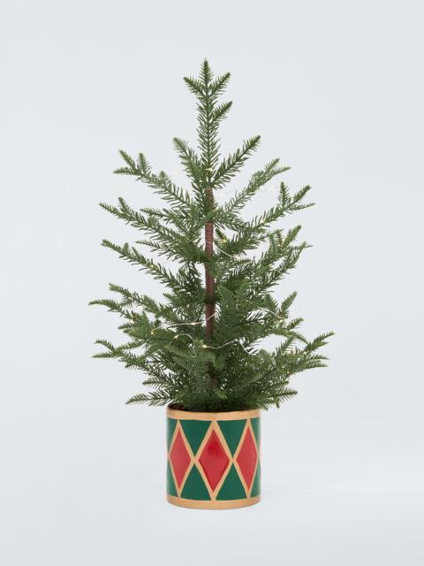 John Lewis Battery Operated Pre-Lit LED Christmas Tree in Painted ...