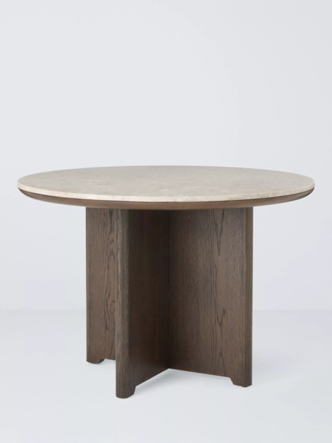 John Lewis Ritz Marble Dining Table, Brown by John Lewis & Partners ...
