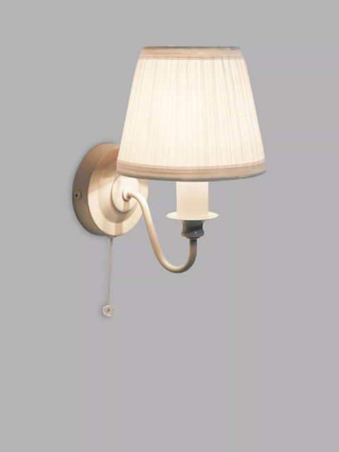 Laura Ashley Ellis Wall Light, Satin Grey by John Lewis & Partners ...