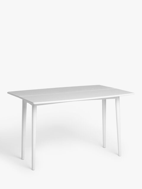 John Lewis ANYDAY Spindle 4 Seater Folding Console/Dining Table, Greige ...