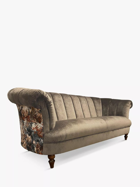 Spink & Edgar by Tetrad Carmen Floral Back Grand 4 Seater Sofa, Dark ...