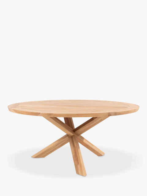 4 Seasons Outdoor Prado Round Garden Dining Table, 160cm, FSC-Certified ...