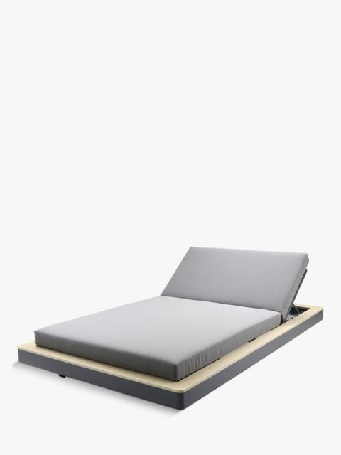 LG Outdoor Venice Garden Reclining Daybed, Grey by John Lewis ...