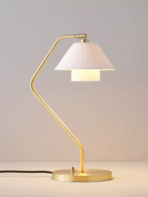 Original BTC Oxford Double Desk Lamp, Natural by John Lewis & Partners ...
