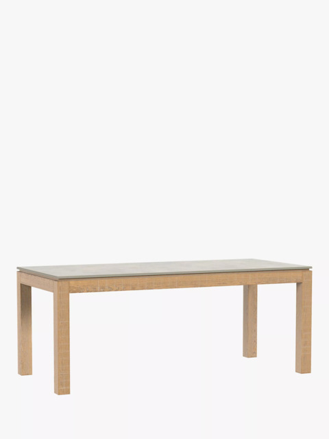 Laura Ashley Braystone 8 Seater Fixed Dining Table, Washed Oak by John ...