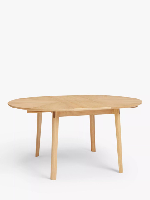 John Lewis Notch Round 4-6 Seater Extending Dining Table by John Lewis ...