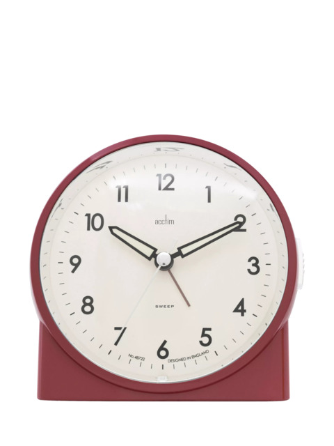 Acctim Grace Non-Ticking Sweep Analogue Alarm Clock, Spice by John ...