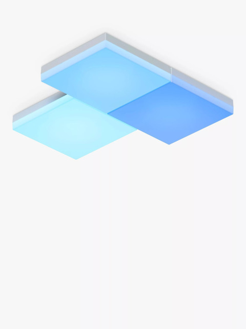 Nanoleaf Skylight Smart Modular Ceiling Light Starter Kit, 3 LED Panels ...