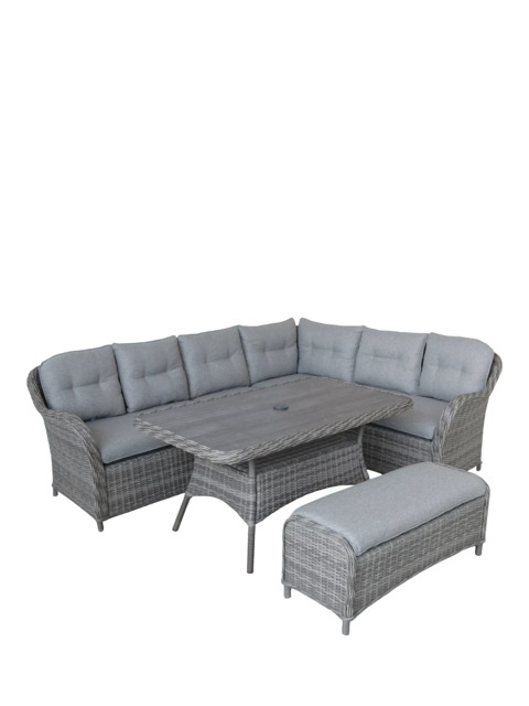 LG Outdoor St Tropez 8-Seater Garden Rectangular Casual Dining Table ...
