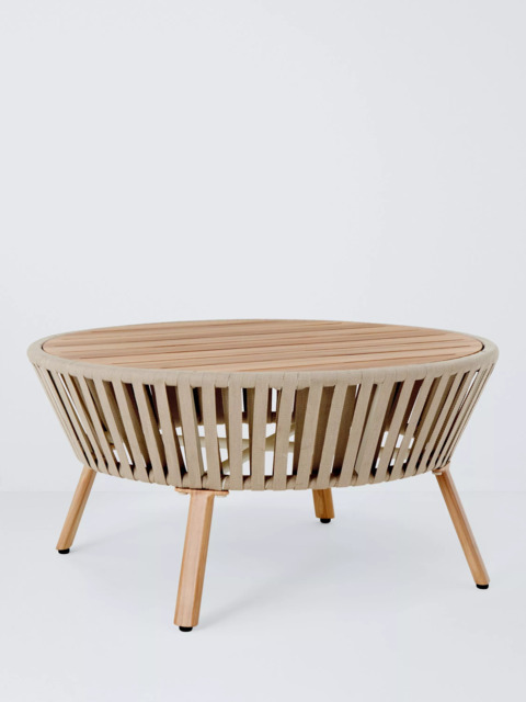 John Lewis Flat Rope Weave Garden Coffee Table by John Lewis & Partners ...