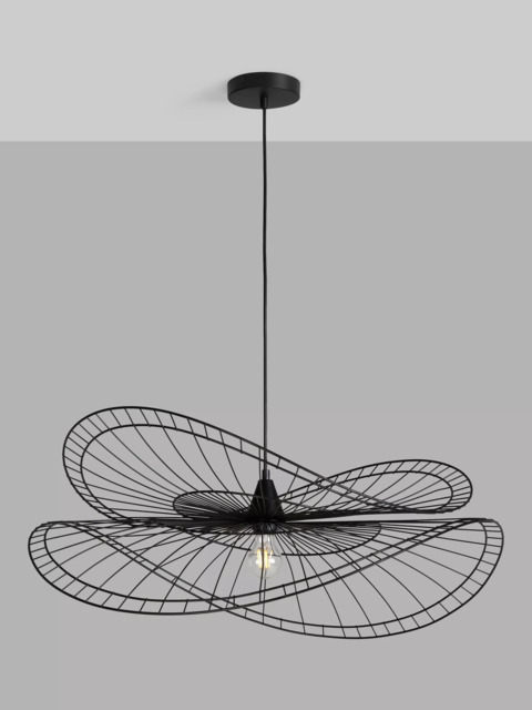 John Lewis Hiko Dual Layer 80 Ceiling Light, Black by John Lewis ...