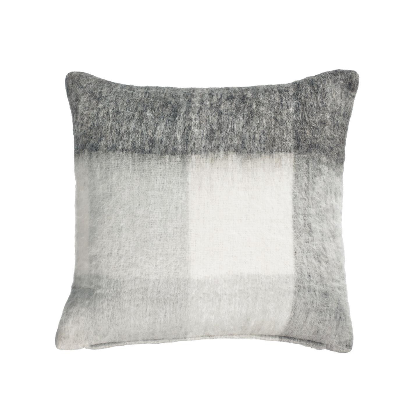 Catarina white and grey check cushion cover 45 x 45 cm by Kave Home ...