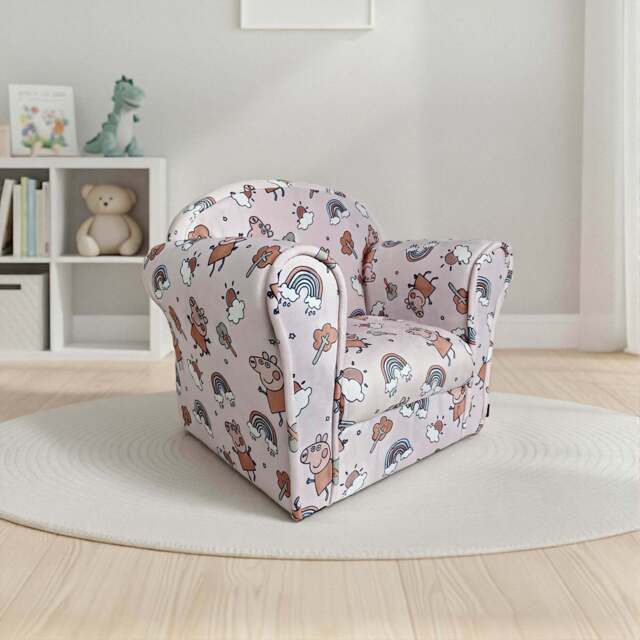 The Gruffalo, Peppa Pig, Dinosaur, White Themed Mini Armchairs - Pink ...