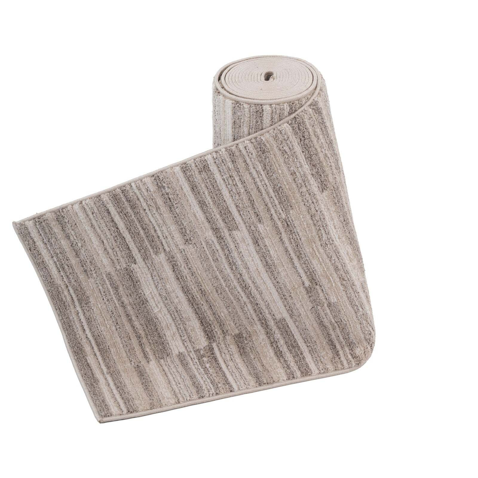 Neutral Beige Linear Stair Carpet - Ikaro - 60cm x 6m Runner/Stair ...