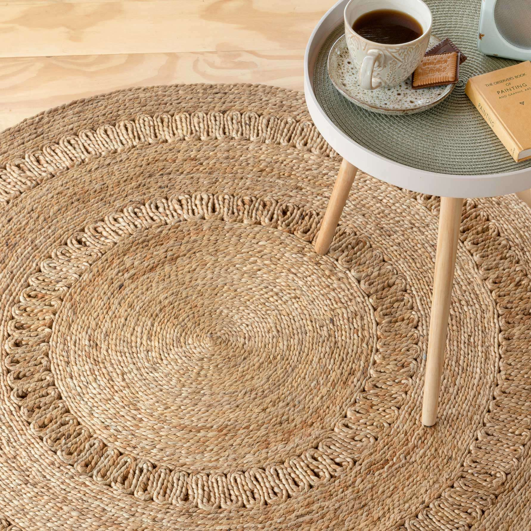 Natural Woven Round Circle Rug - Natura - 120cm x 120cm Circle by ...