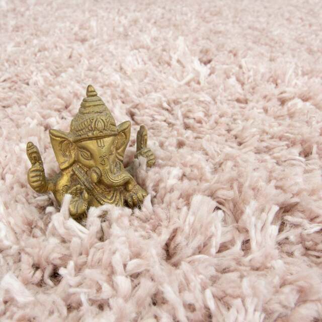 Super Soft Luxury Blush Pink Shaggy Rug - Aspen - 60cm x 110cm by ...