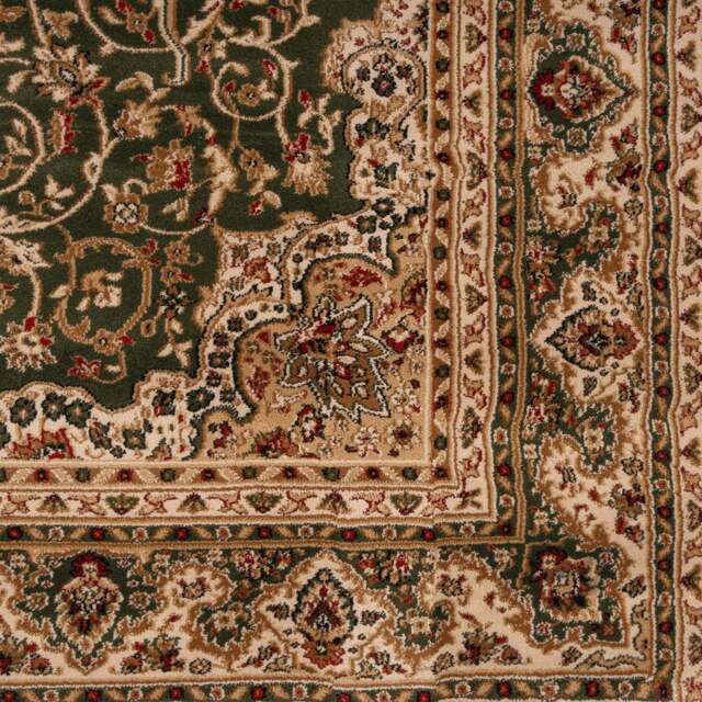 Classical Rich Green Runner Rug - Sunil - Jasmine - 60cm x 240cm Runner ...