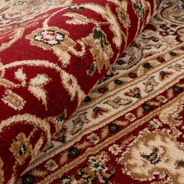 Classic Red Medallion Runner Rug - Sonam - Jasmine - 60cm x 240cm ...
