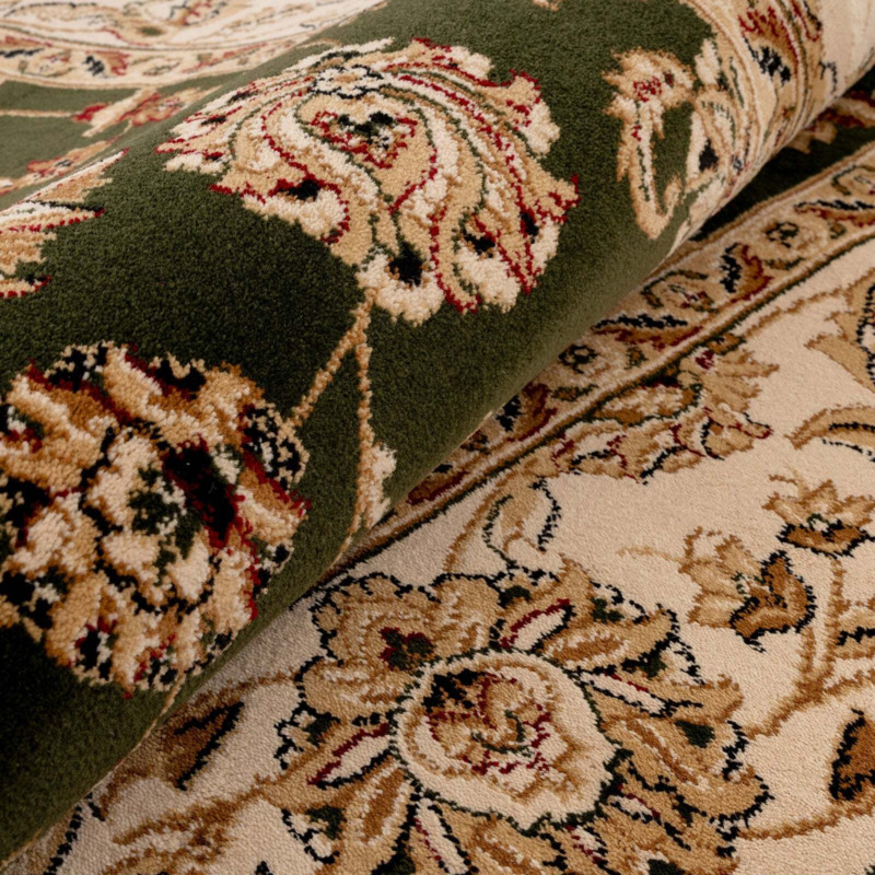 Traditional Green Floral Rug - Koa - Jasmine - 80cm x 150cm by Kukoon ...