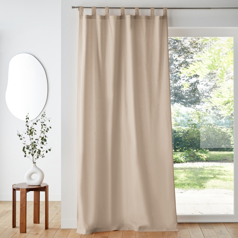 Scenario Cotton Tab Top Curtain Panel by La Redoute | ufurnish.com