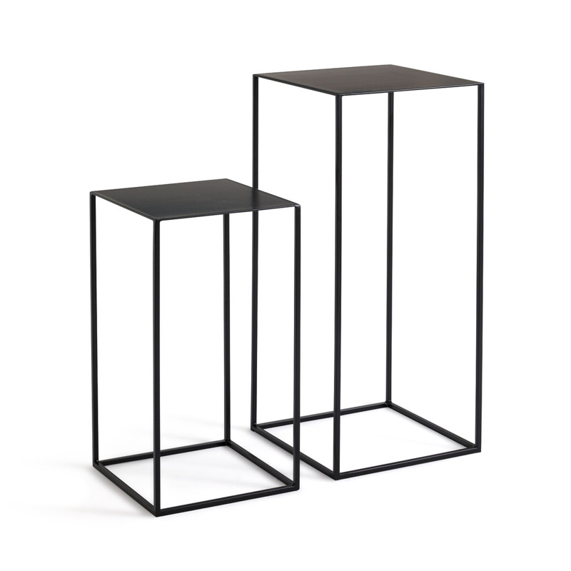 Romy Set of 2 Lacquered Metal Nesting Side Tables by La Redoute ...