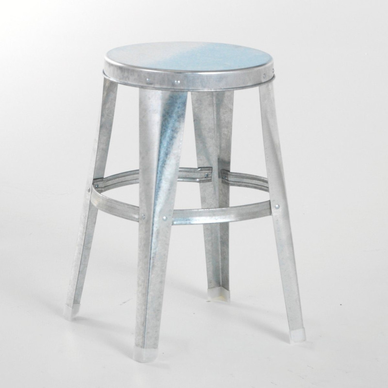 Bendo Galvanised Steel Stool by La Redoute | ufurnish.com