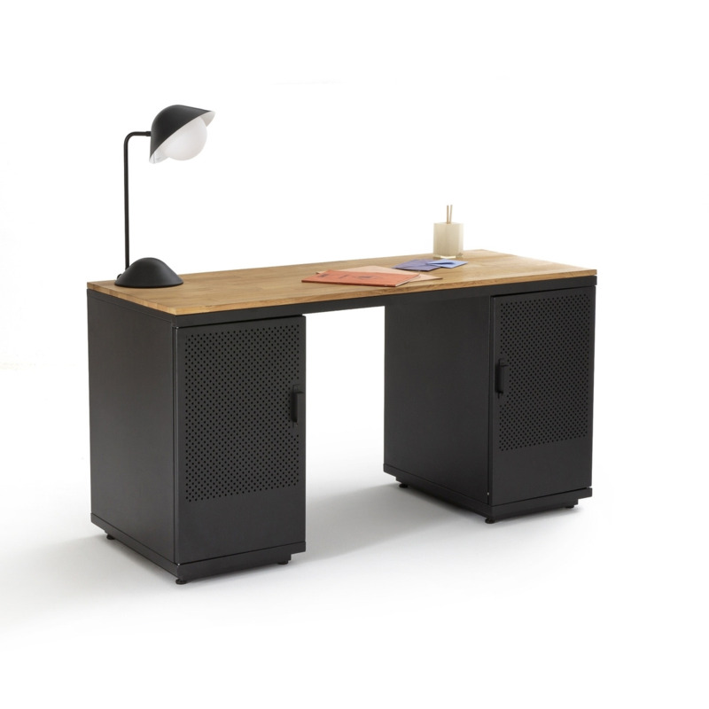 Agama Oak & Metal Desk by La Redoute | ufurnish.com