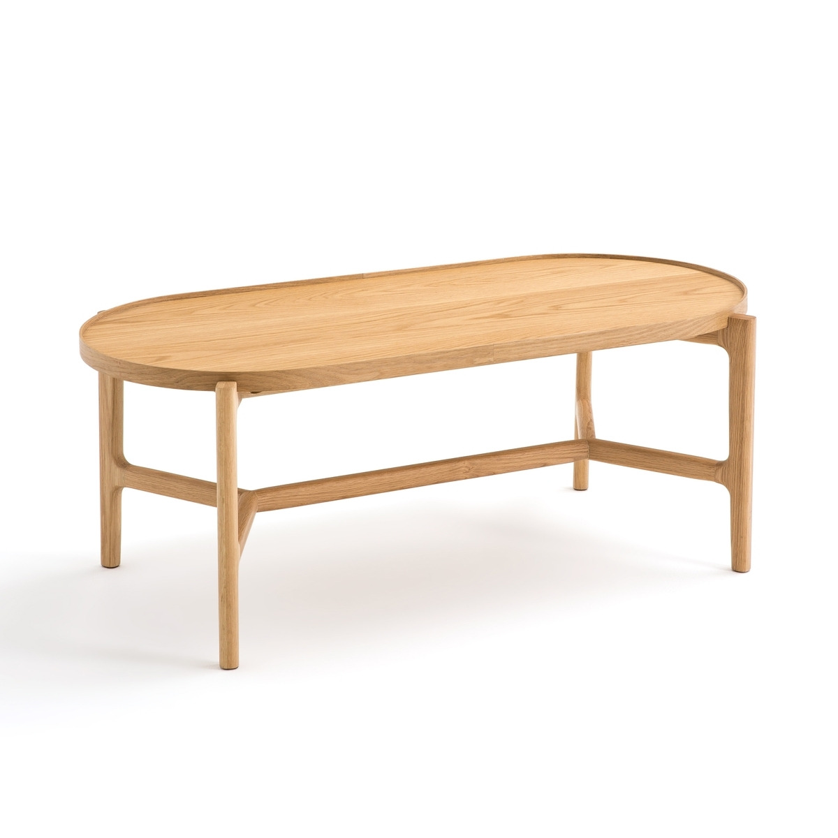 Alyasa Oval Oak Coffee Table by La Redoute | ufurnish.com
