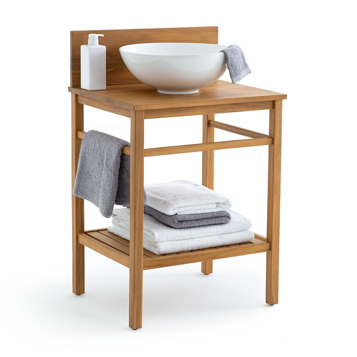 Mercure Bathroom Vanity Unit in Acacia, 60cm by La Redoute | ufurnish.com