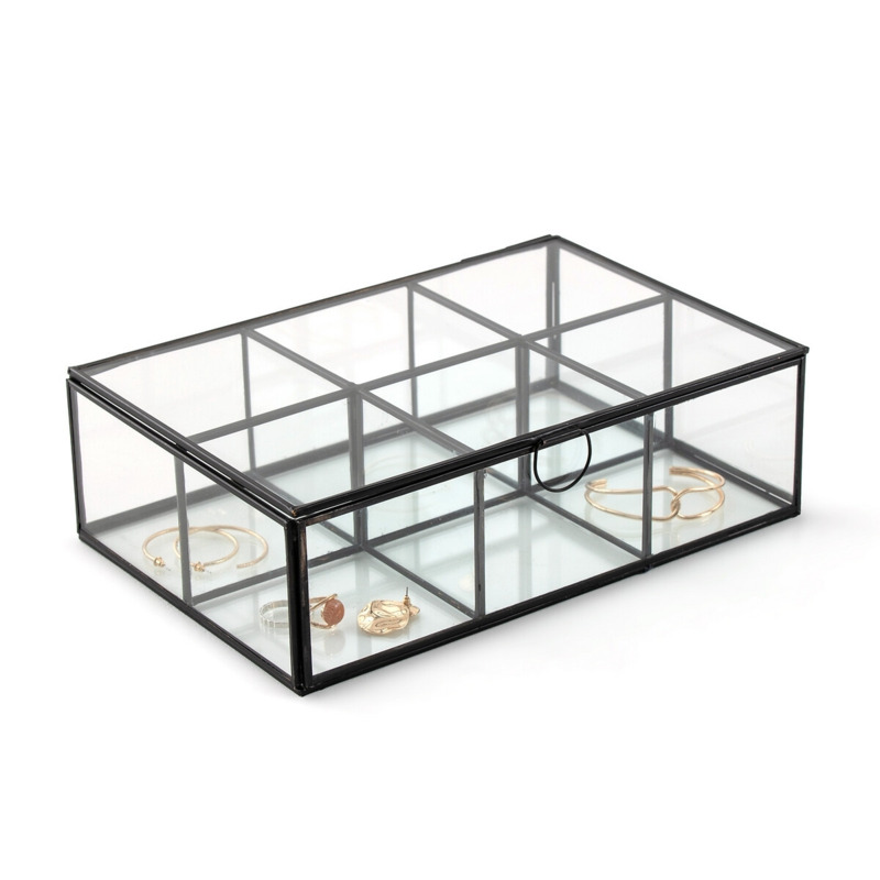 Uyova Glass & Metal Multi-Compartment Box by La Redoute | ufurnish.com
