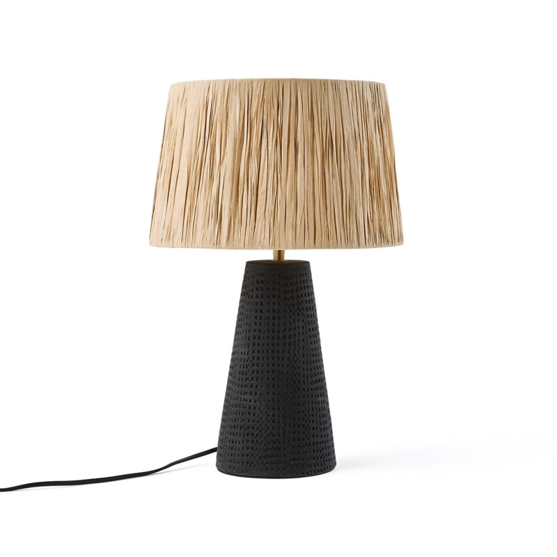 Rafia Terracotta and Raffia Table Lamp by La Redoute | ufurnish.com