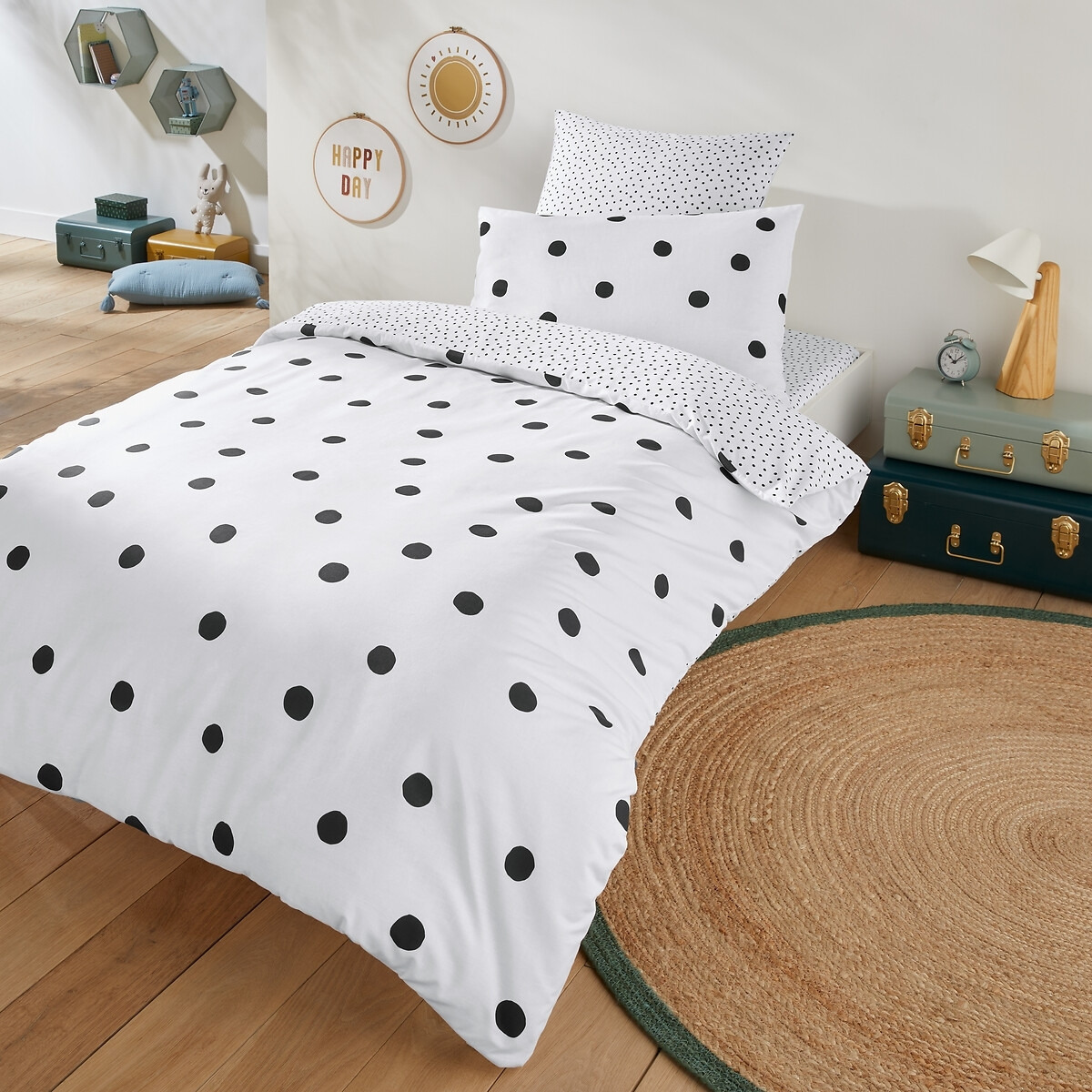 Blaise Spotted 100% Cotton Duvet Cover by La Redoute | ufurnish.com
