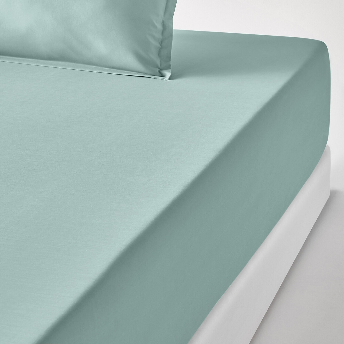 35cm 100% Cotton Percale 200 Thread Count Fitted Sheet by La Redoute ...