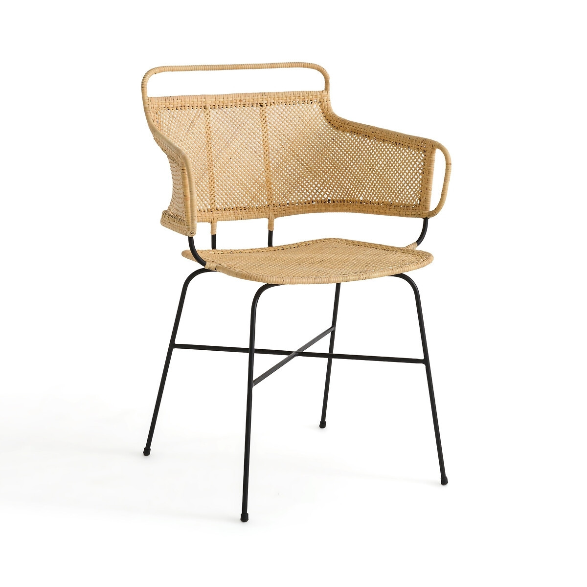 Théophane Metal & Rattan Dining Armchair, designed by E.Gallina by La ...