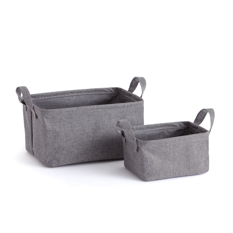 Set of 2 Lihoa Small Linen-Effect Baskets by La Redoute | ufurnish.com