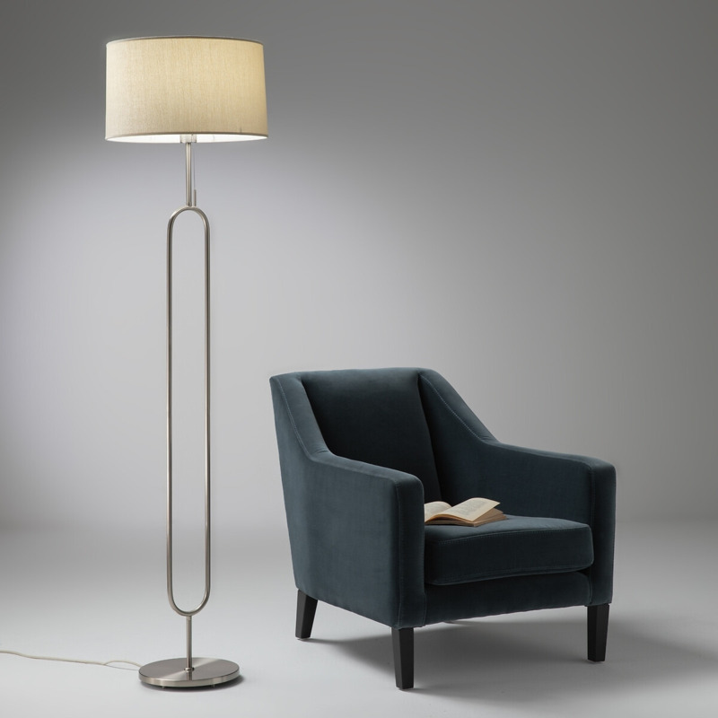 Ladika Satin Nickel Metal Floor Lamp Base by La Redoute | ufurnish.com