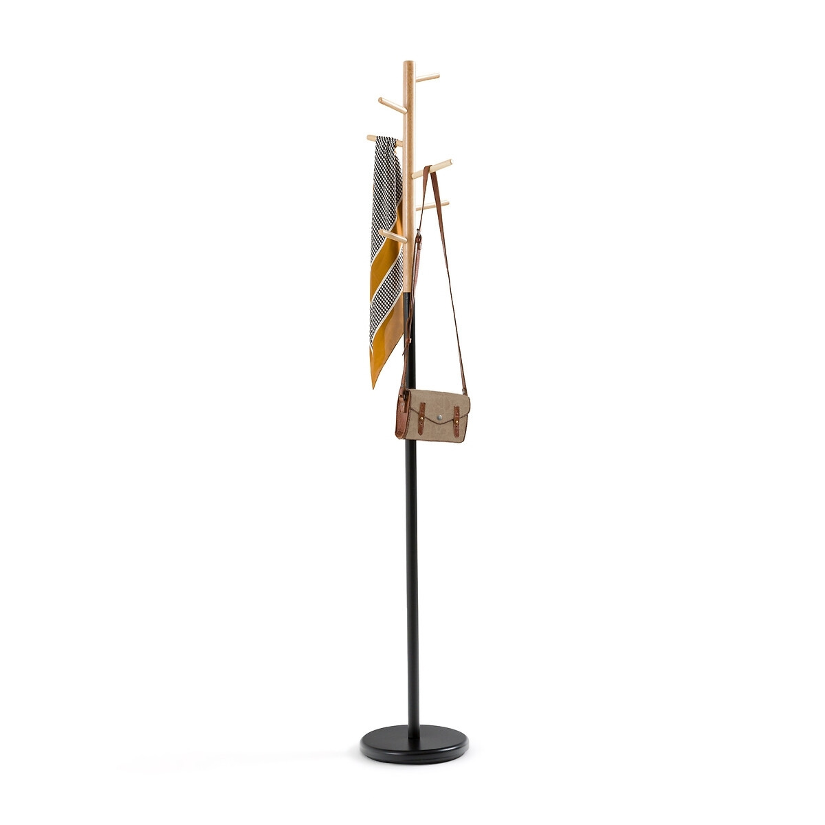Lenny Metal and Rubberwood Coat Rack by La Redoute | ufurnish.com