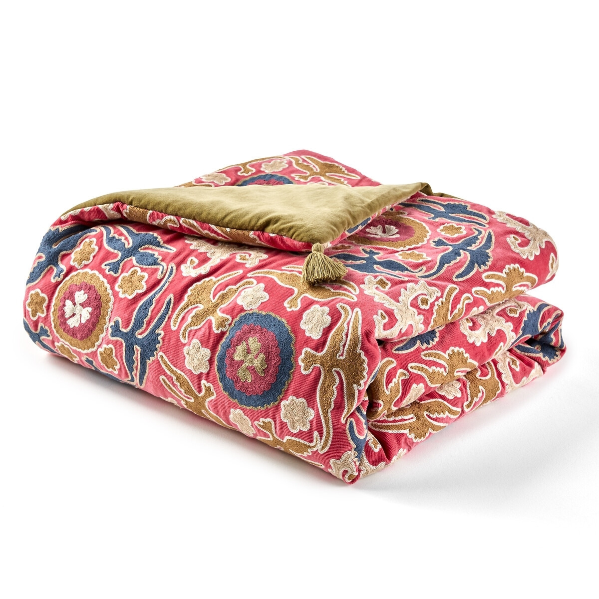 Kyra Abstract 100% Cotton Velvet Bedspread by La Redoute | ufurnish.com